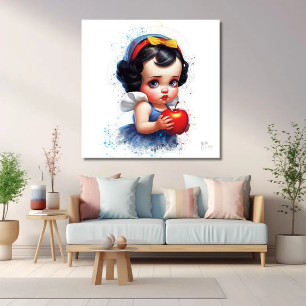 Touteladeco | Toile - Enfant - Baby Blanche Neige - Tableau ...