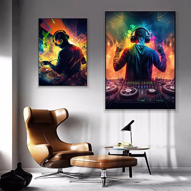 Touteladeco | Toile - Musique - Clubbing - DJ - Platines - décoration ...